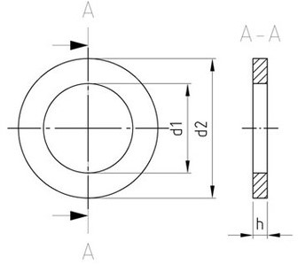 DIN 433 sluitring voor clinderschroef M10 RVS-A2 (500 st.) | JRV Products