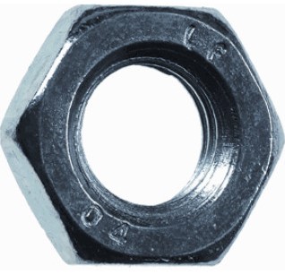 DIN 439B / ISO 4035 Lage zeskant moer M10 verzinkt 04 (100 st.) | JRV ...