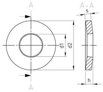 DIN 6796 spanring M12 RVS-A2 (200 st.) | JRV Products