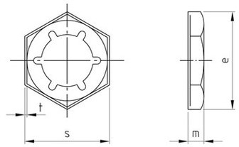 DIN 7967 Zekeringsmoer M16 RVS-A4 (100 st.) | JRV Products