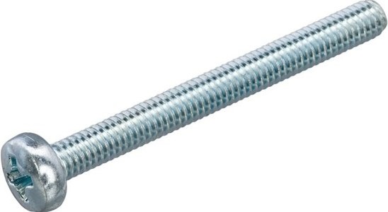 DIN 7985 / ISO 7045 schroef M4x12 CK/PH verzinkt 4.8 (200 st.) | JRV ...