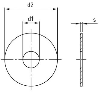 Carrosseriering M6x25x1,25 staal verzinkt (200 st.) | JRV Products