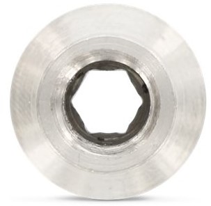 Hulsmoer platverzonken kop met inbus M6x16 RVS-A1 (100 st.) | JRV Products