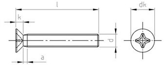 DIN 965 / ISO 7046 Schroef VK/KK M4x10 verzinkt 4.8 (200 st.) | JRV ...