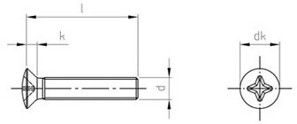 DIN 966 / ISO 7047 Schroef LK/PH M4x60 RVS-A4 (500 st.) | JRV Products