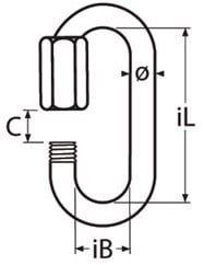 M8253 Snelsluiting 10mm RVS-A4 (1 st.) | JRV Products
