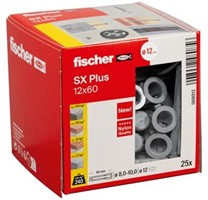 Fischer plug SX plus 12x60 mm (25 st.) | JRV Products