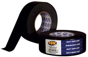 HPX 2200 Duct-tape 48mm x 50mtr. zwart(1 st.) | JRV Products