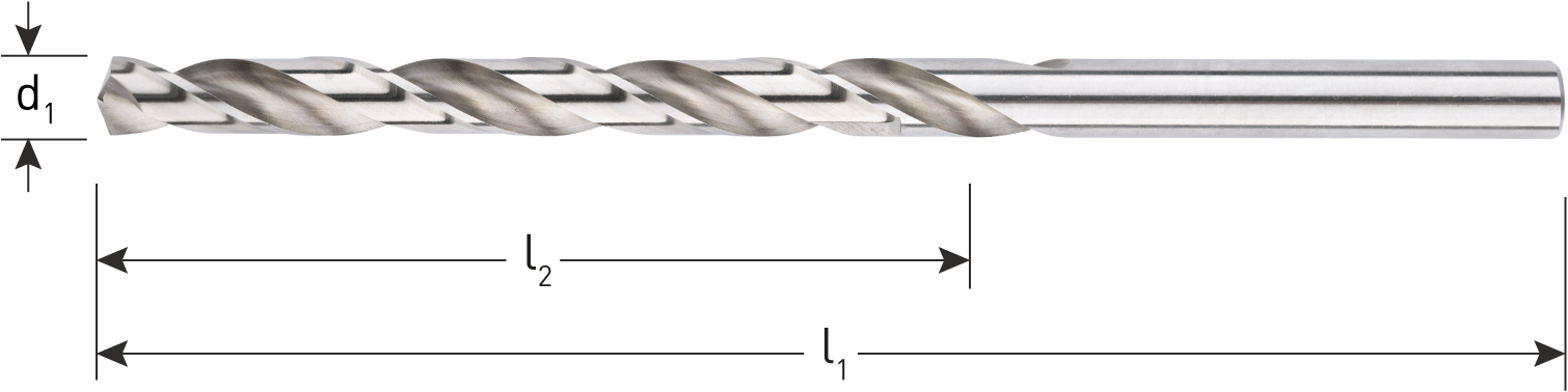 HSS-G spiraalboor, DIN 340, type N, ø6,2 (10 st.) | JRV Products