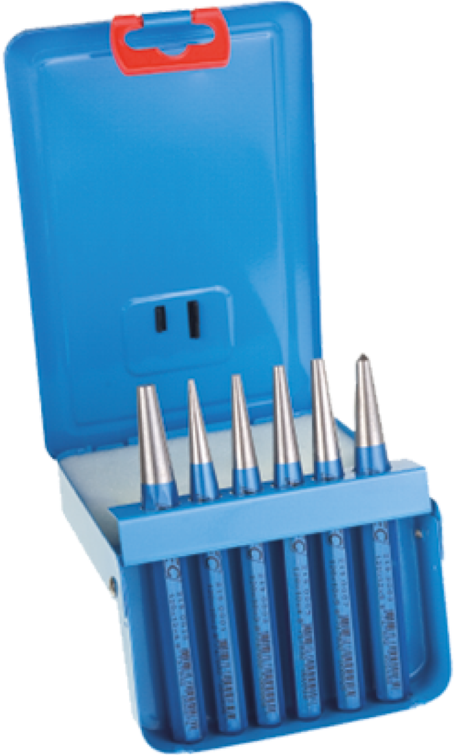 Doorslagenset '219', 6-dlg, in metalen cassette (1 st.) | JRV Products