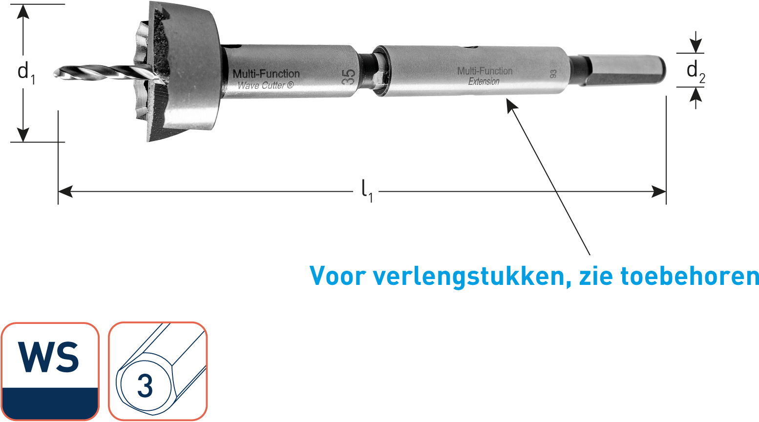 Wave-cutter Multi Function 15,0x90 mm (1 st.) | JRV Products